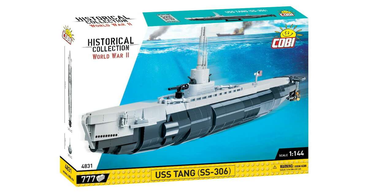 Cobi USS Tang SS-306 tengeralattjáró műanyag modell (1:144) | Pepita.hu