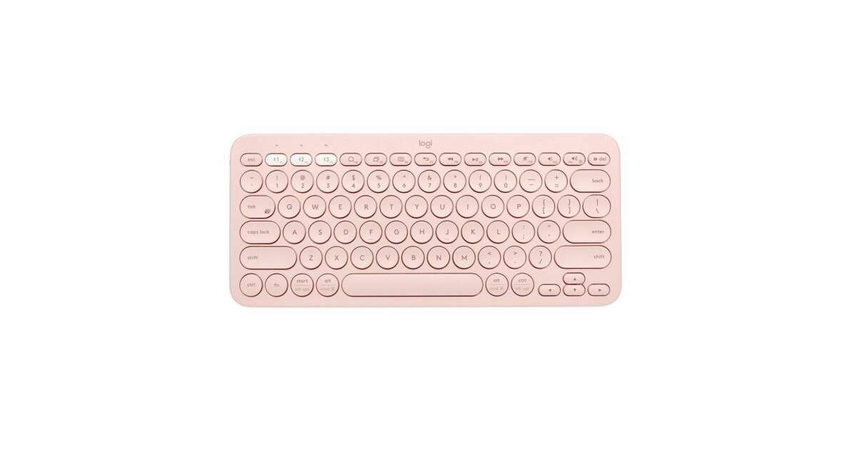 Tastatura Bluetooth Logitech K380, Multi-Device, layout IT INTL, Roz ...