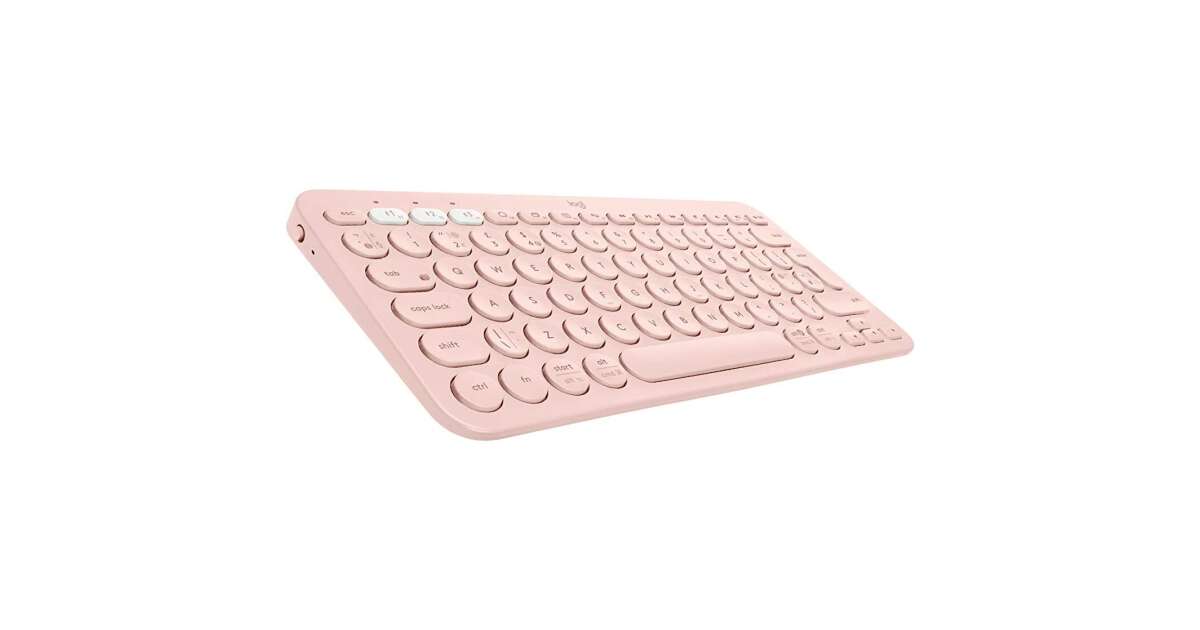 Tastatura Bluetooth Logitech K380, Multi-Device, layout IT INTL, Roz ...