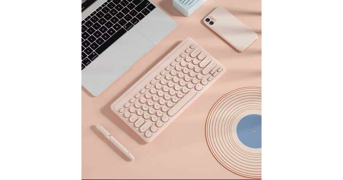 Tastatura Bluetooth Logitech K380, Multi-Device, layout IT INTL, Roz ...