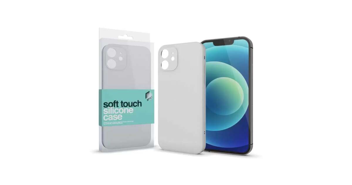 Husă subțire Apple iPhone 15 Xprotector Soft Touch - Albă | Pepita.com