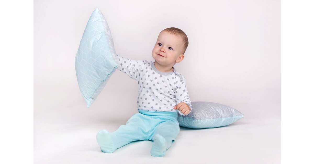 Detské body New Baby Classic II so sivými hviezdičkami | Pepita.com