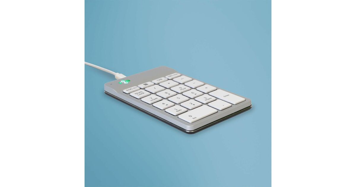 R-Go Nummernblock Numpad Break verkabelt weiß | Pepita.com