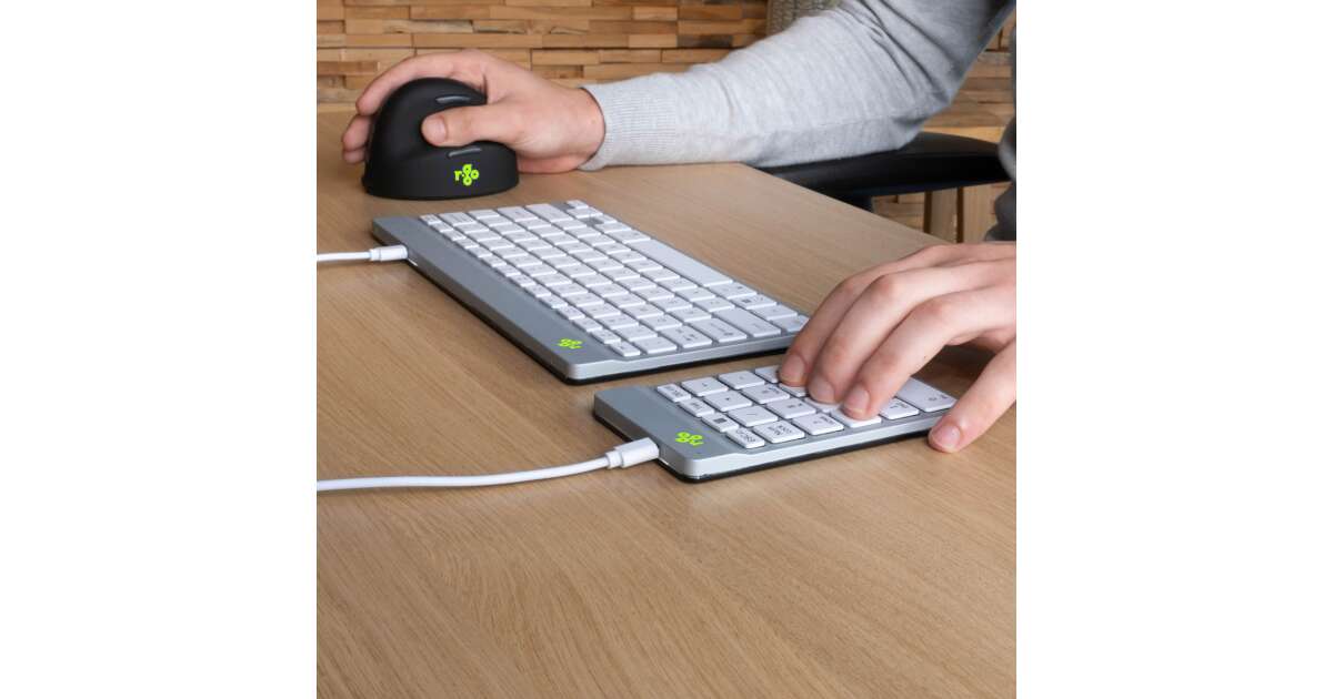 R-Go Nummernblock Numpad Break verkabelt weiß | Pepita.com