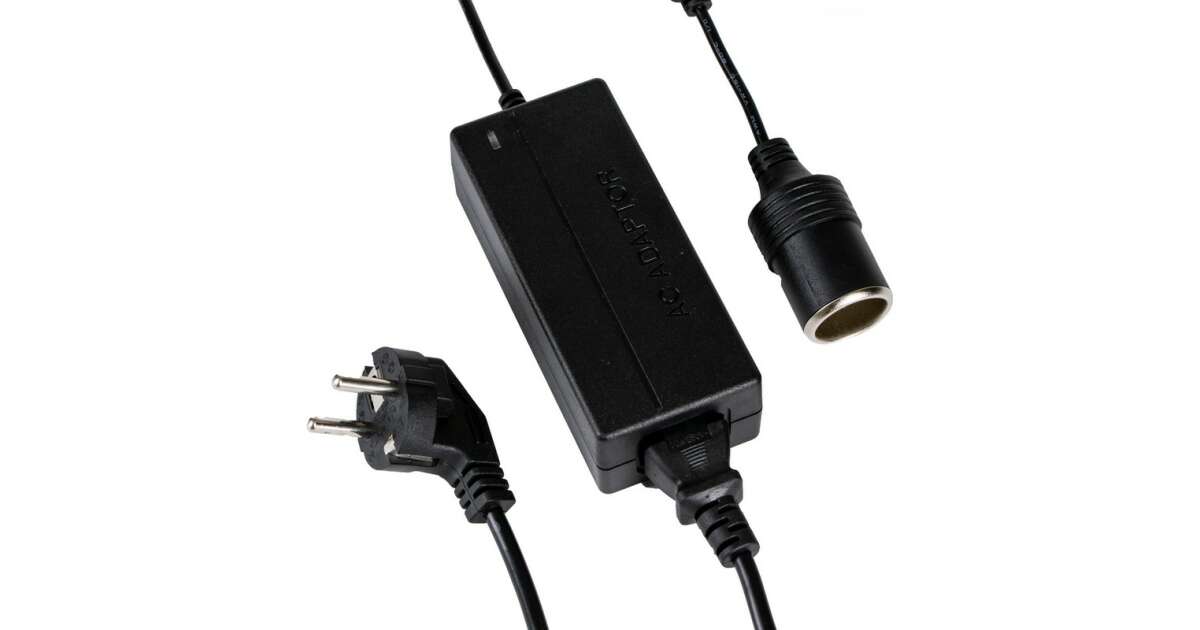4CARS AC/DC adapter 230V-12V 5A 60W szivargyújtó aljzattal - 95934 ...