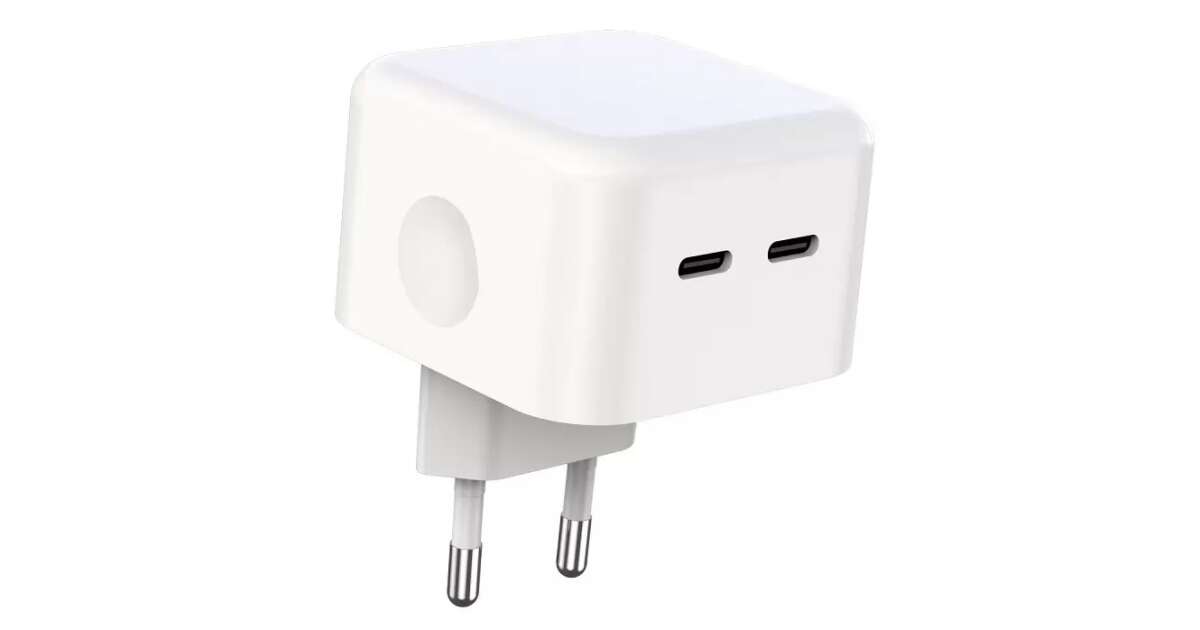 Eredeti GyÁri Apple MinŐsÉgŰ 35w Os KÉt CsatlakozÓs Usb C HÁlÓzati
