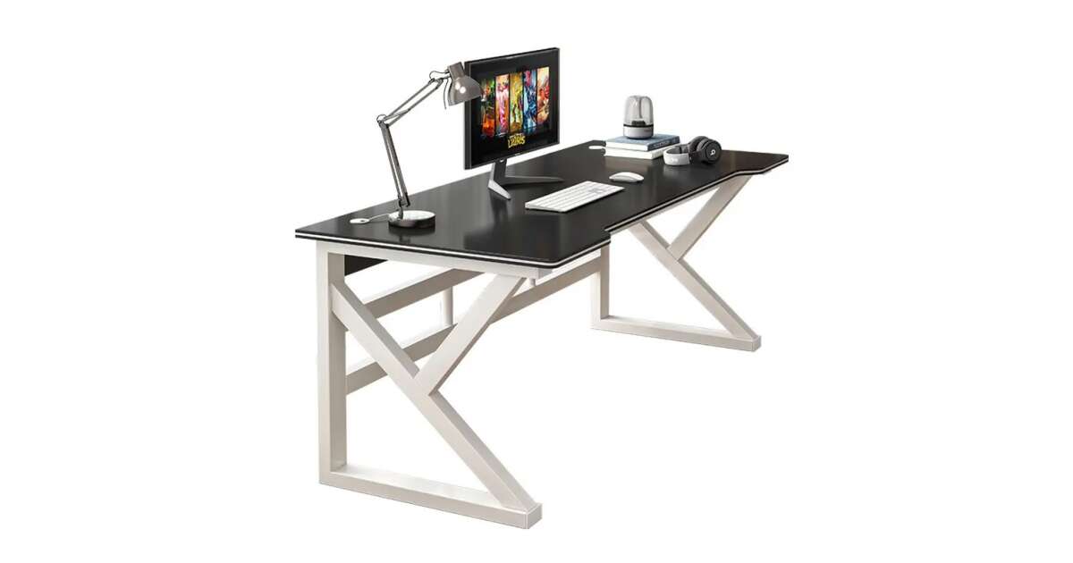 Gamer asztal minőségi íróasztal fehér 120x60x75 cm OTA-W1 | Pepita.hu