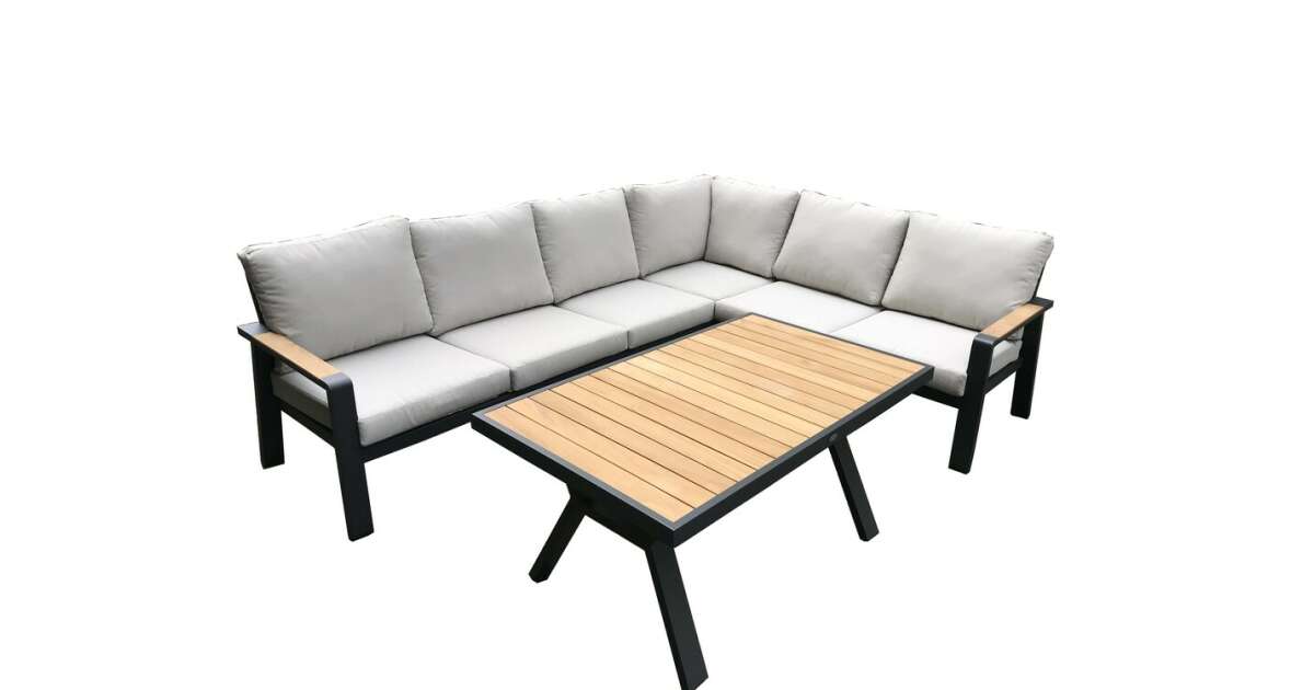 ROJAPLAST ROTTERDAM ALUMÍNIUM SAROK KERTI BÚTOR GARNITÚRA | Pepita.hu