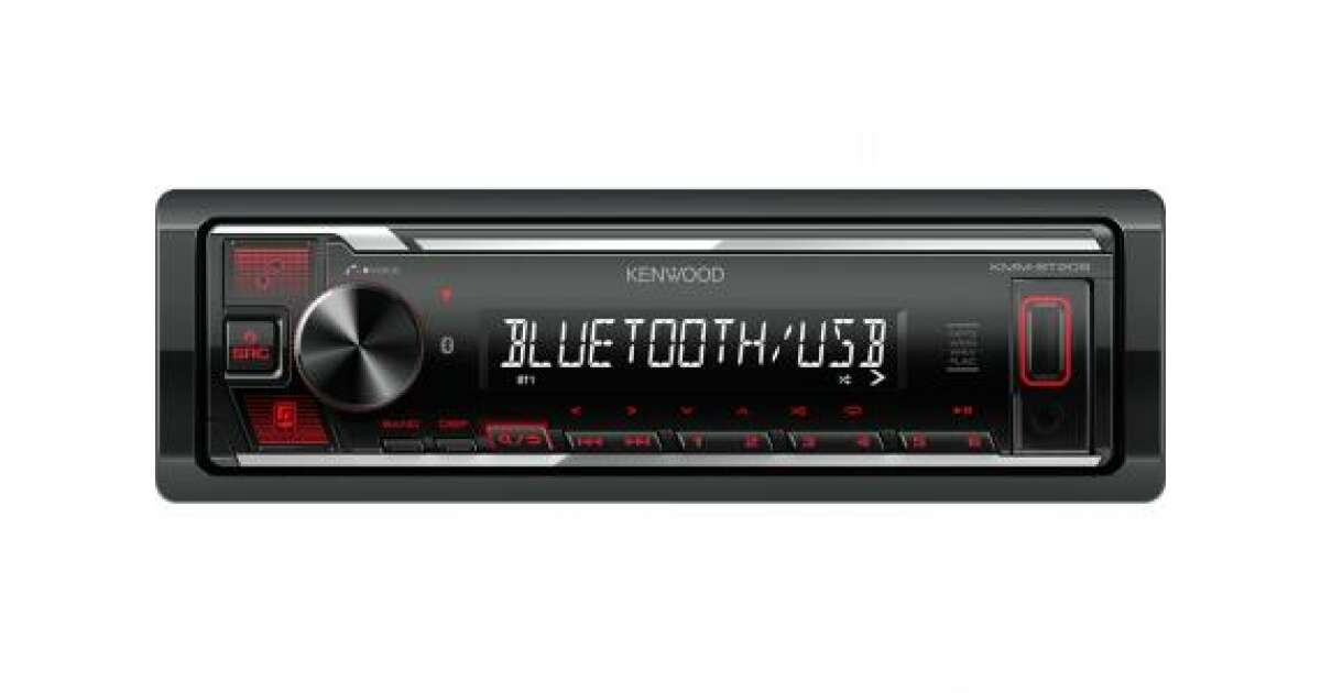 KMM-BT209 RÁDIO S USB/BLUETOOTH OD KENWOOD, ČERVENÉ | Pepita.com