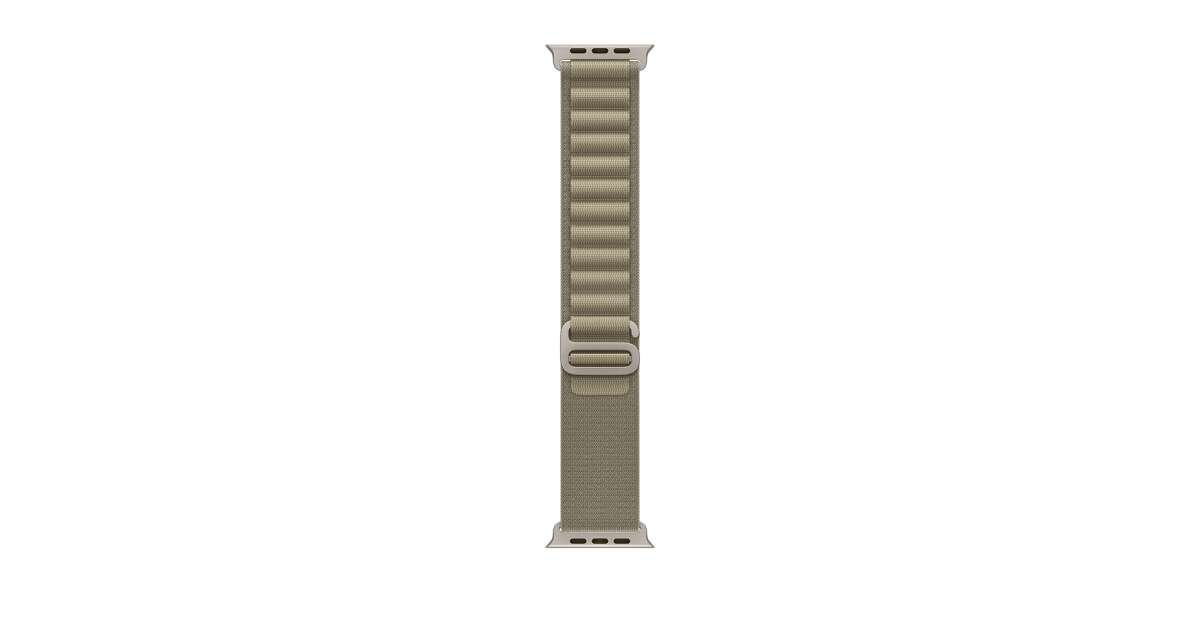 Apple Watch Ultra2 Cellular, 49mm Titanium Case w Olive Alpine Loop ...