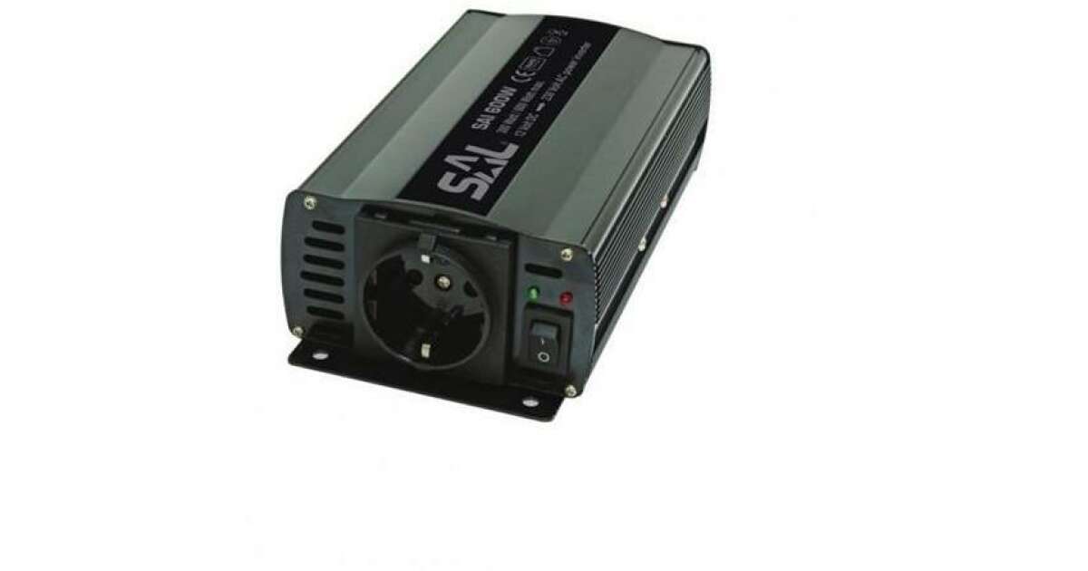 SAL SAI600 FEKETE Autós inverter 600w, fekete színű sai 600 ...