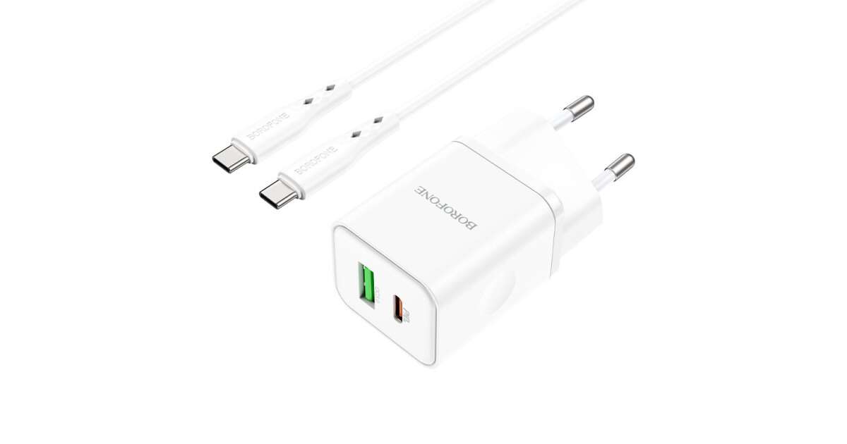 Hálózati Töltő Adapter 20w Usb Aljzat Usb Type C Aljzat Usb Type C