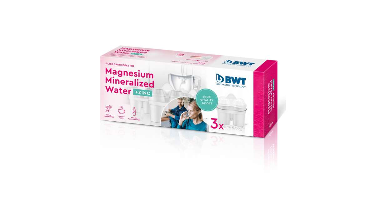 BWT Magnesium Mineralizer + Zinc Water Filter Cartridge, 3 pcs | Pepita.com