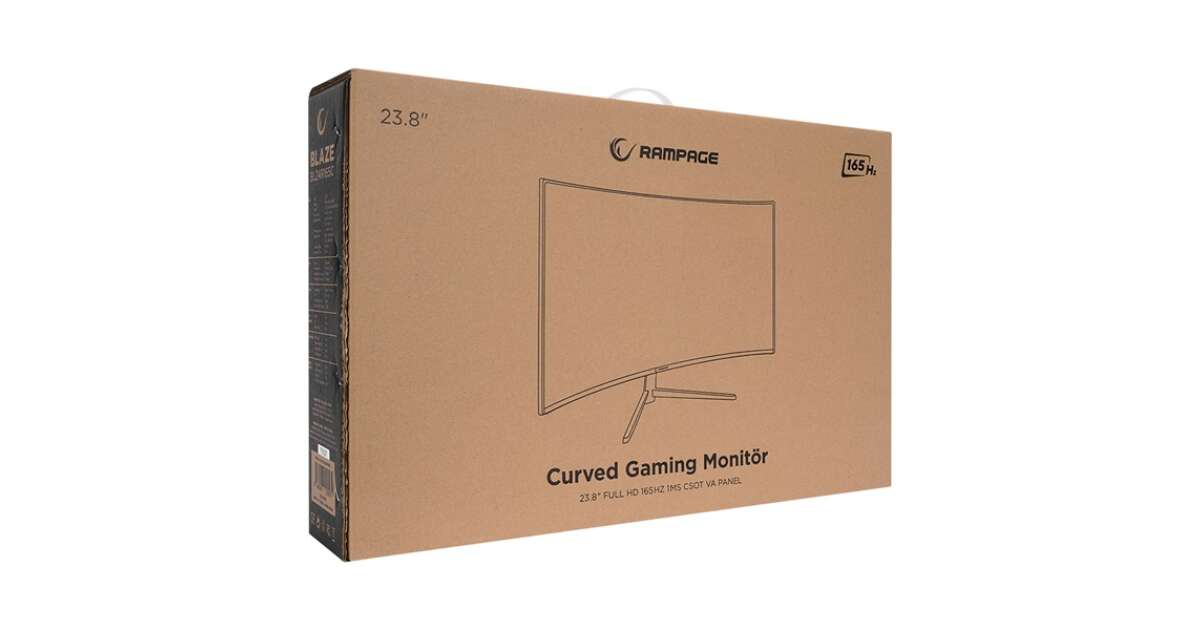 Rampage Monitor 24" - BLAZE BL24R165C (VA, 165Hz, 1ms, 16:9, 1920x1080 ...