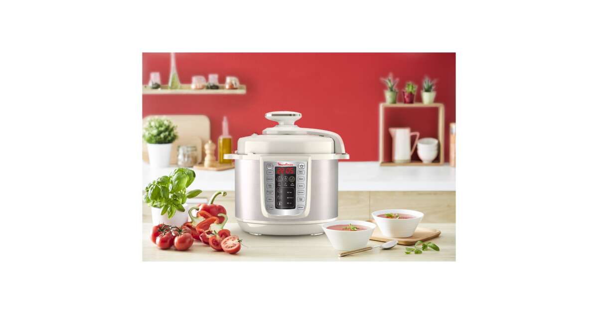Moulinex CE505A10 One Pot, 1200 W, 25 Program, 6 L, Fehér-Ezüst ...