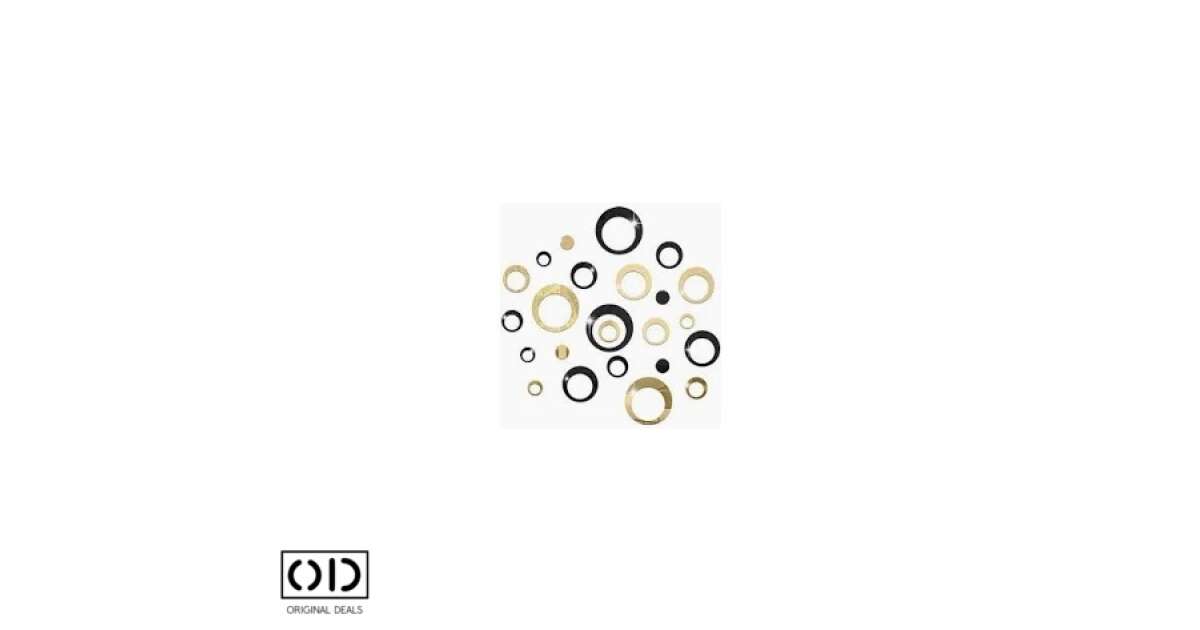 Oglinda Autoadeziva pentru Decor si Design Interior, Model Cercuri ...