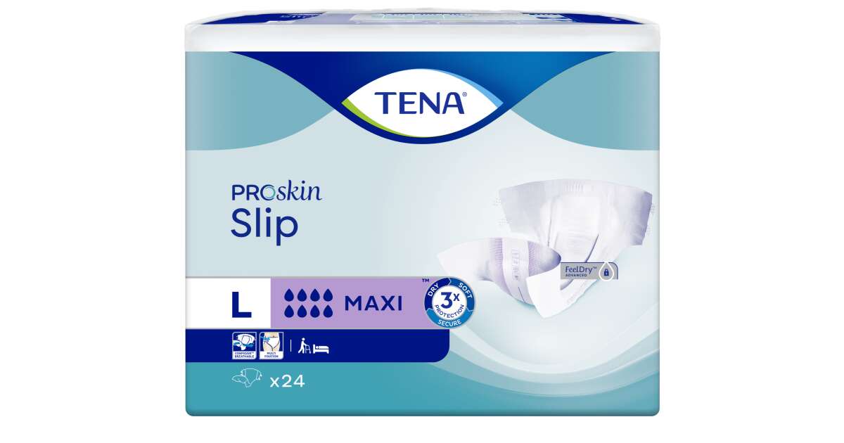 TENA Slip Maxi Large belted Adult Pants Diaper 92-144cm (24pcs ...