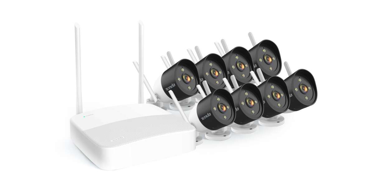 Tenda K8W-3TC V2.0 Megfigyelőrendszer szett (1x bázis / 8x bullet ...