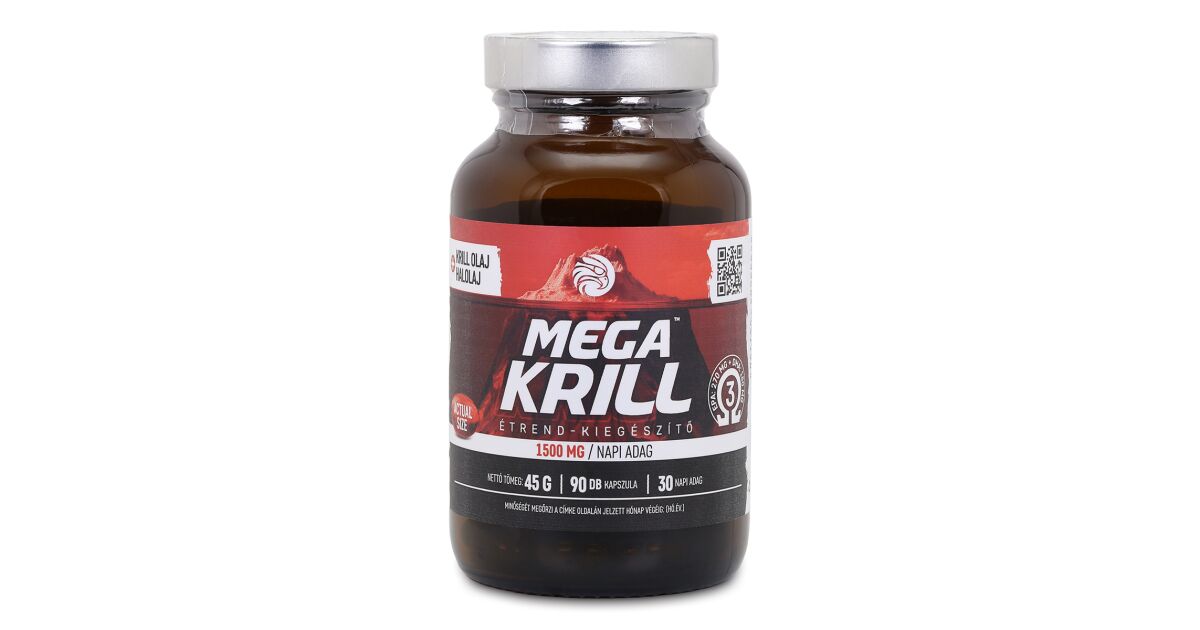 Mannavita MegaKrill Omega-3 Krill Olaj - 90 kapszula | Pepita.hu