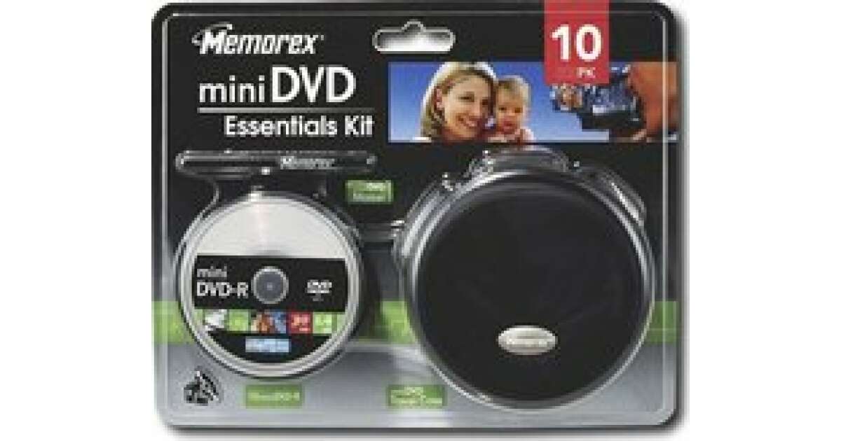 Memorex mini DVD Essentials Kit 10db mini DVD-R 1,4GB + filctoll ...