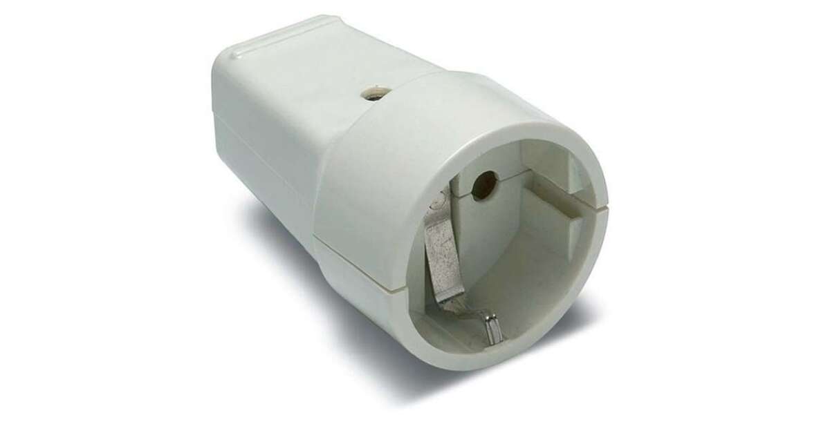 FAMATEL 2101 plastic 16A-250V cremă cu împământare soclu oscilant ...