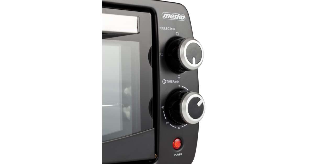 MESKO MS6004 Elektromos Sütő, Fekete-ezüst | Pepita.hu