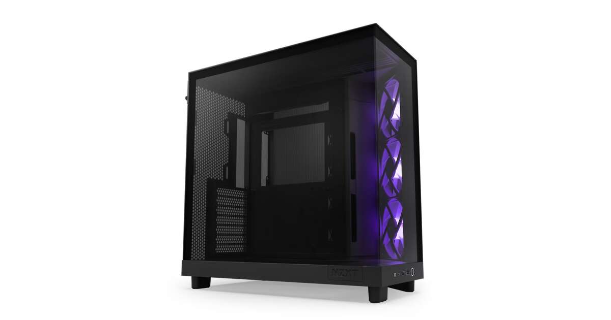 NZXT H6 Flow RGB Computer Housing - Black | Pepita.com