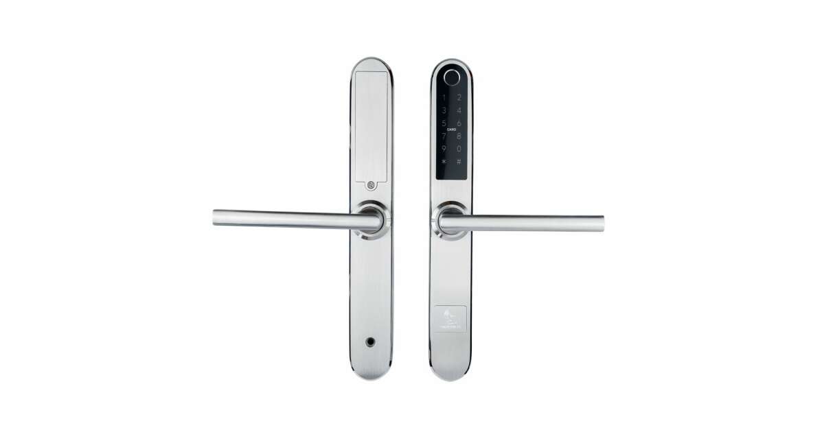 SMARTPASS MONACO SILVER încuietoare inteligentă cu amprentă, Bluetooth ...