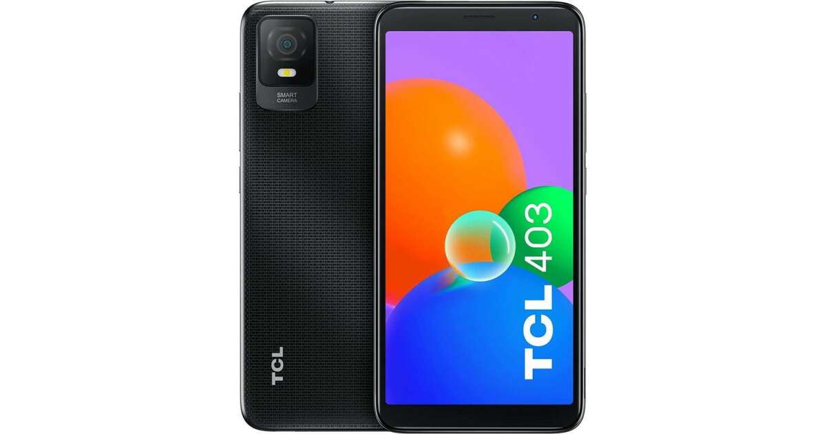 TCL 403 2/32GB Touchscreen Mobile Phone, Unlocked, Black (Android ...