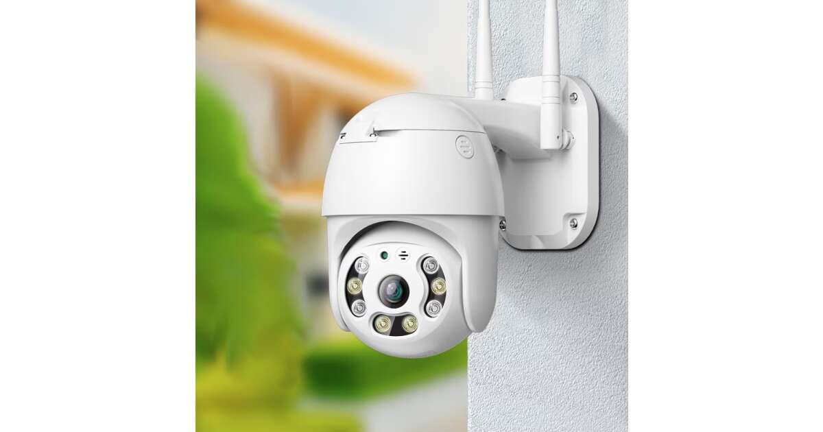 AOVO V380PRO Kültéri térfigyelő kamera, 360°-os forgatás, WiFi, Zoom 4X ...