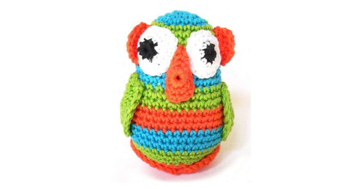 Horgolt bagoly csíkos | Pepita.hu