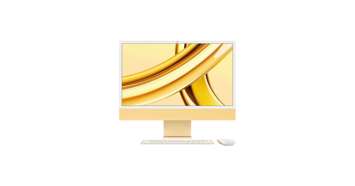 Apple iMac 24 Retina, 4.5K CTO: Apple M3 8C CPU/10C GPU, 8GB/2TB - Gelb ...