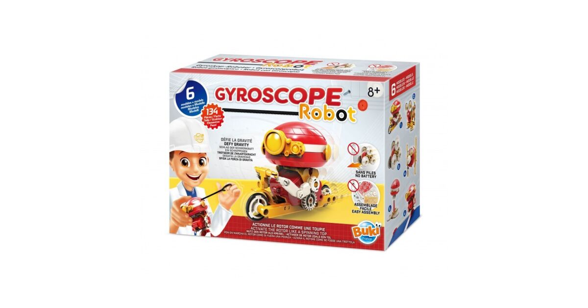 6-in-1 Gyroscope Robot Building Kit - Child STEM Kit | Pepita.com