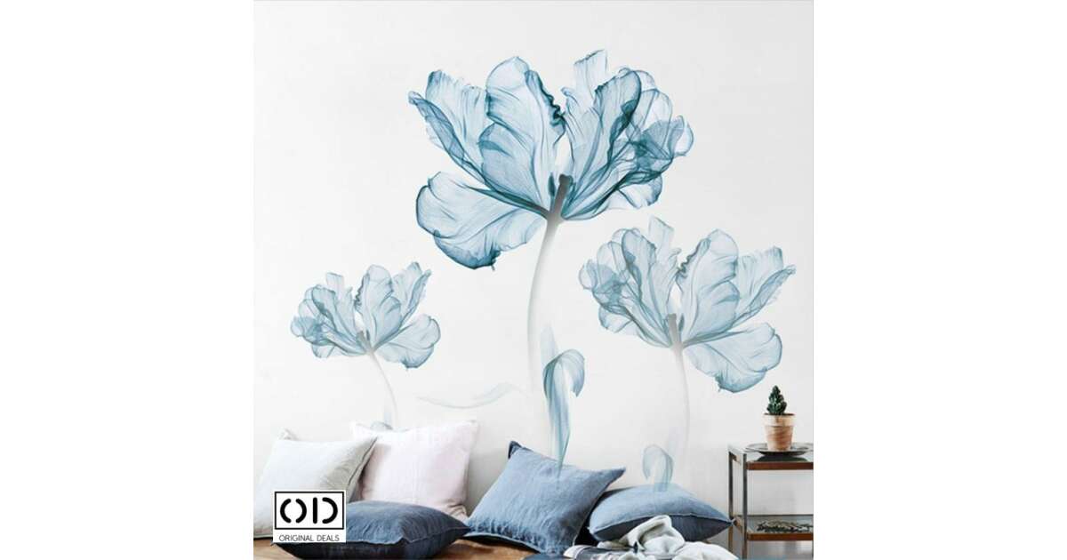 Sticker Perete cu Floare Rara de Lotus, pentru Decor si Design Interior ...