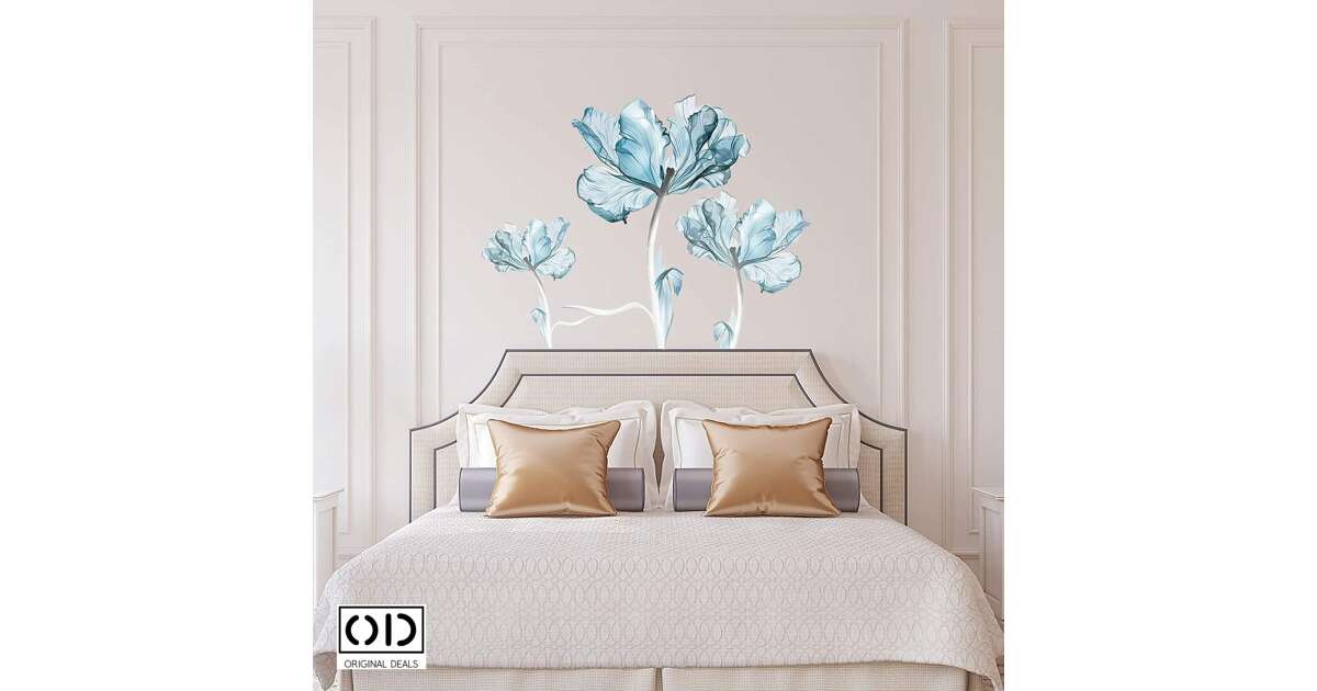 Sticker Perete cu Floare Rara de Lotus, pentru Decor si Design Interior ...