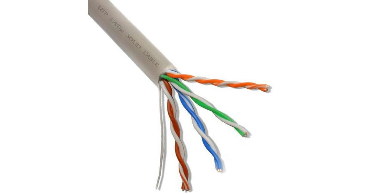 Cablu UTP CAT5E CUPRU 0,5mm 24AWG rolă 50 metri ROVISION | Pepita.com
