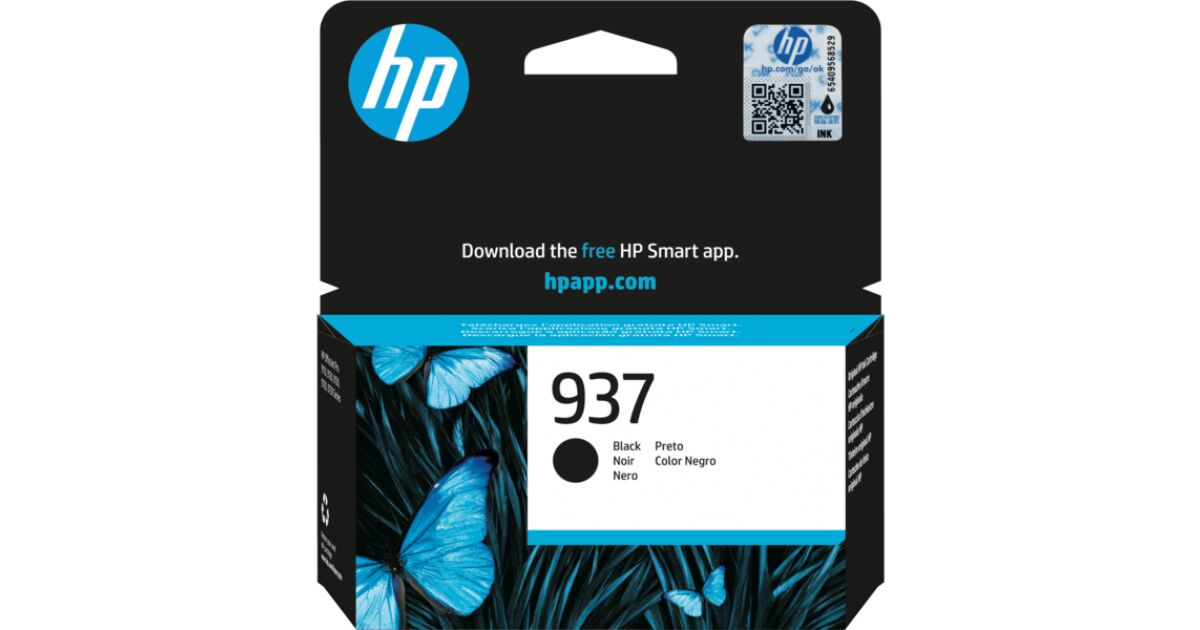 HP 937 Black Original Ink Cartridge cartușe cu cerneală 1 buc ...