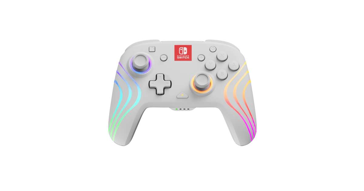 PDP Afterglow Wave, Nintendo Switch/Switch 2, RGB LED Lighting, Weiß ...