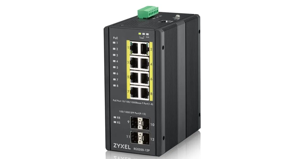 Zyxel RGS200-12P - 12 Port Gigabit Ethernet PoE Switch | Pepita.hu