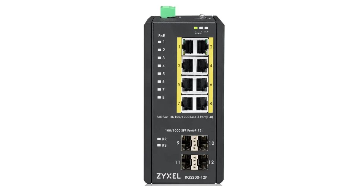 Zyxel RGS200-12P - 12 Port Gigabit Ethernet PoE Switch | Pepita.hu