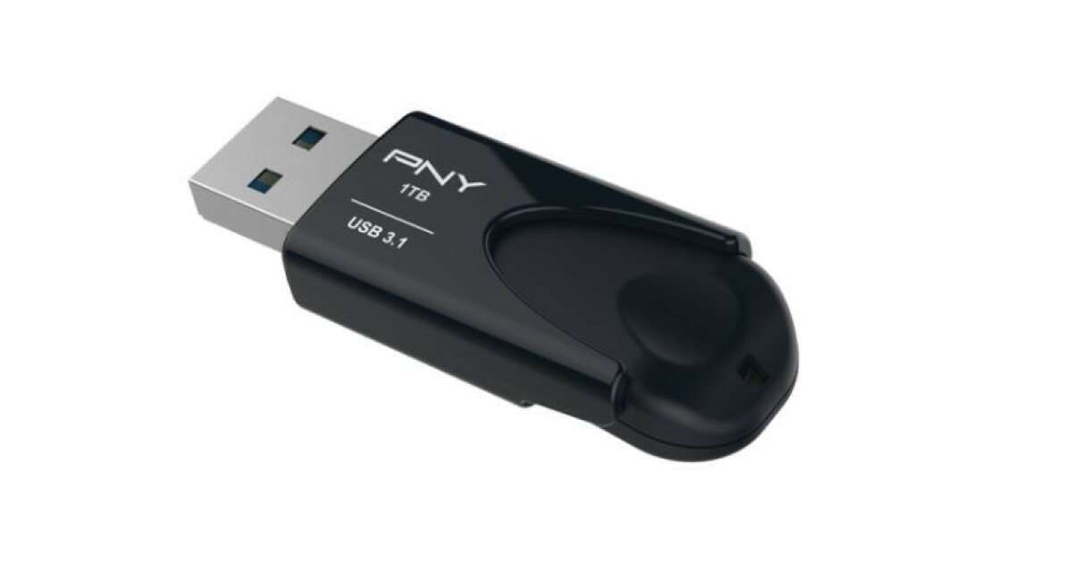 PNY Attaché 4 USB 1 TB USB A 3.2 Gen 1 (3.1 Gen 1) Fekete pendrive ...
