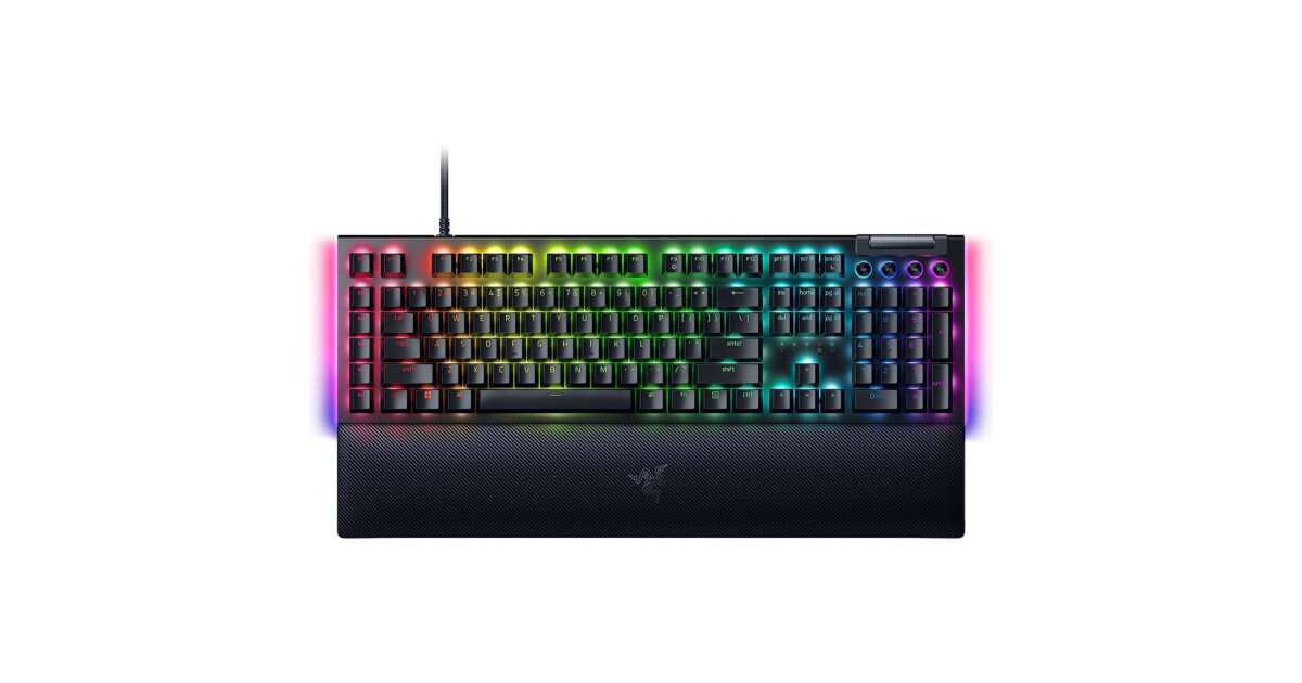 Razer BlackWidow V4 Green Switch US billentyűzet (RZ03-04690100-R3M1 ...