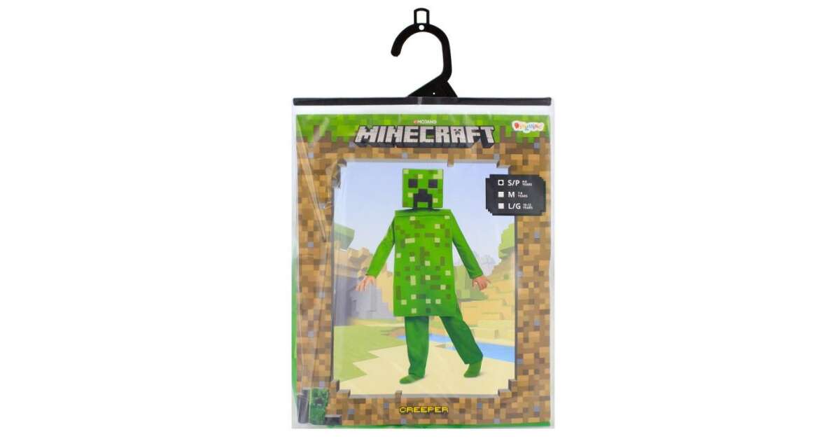 Minecraft Creeper Classic jelmez 4-6 év | Pepita.hu