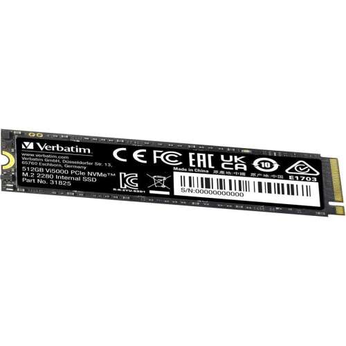 Verbatim Vi5000 M.2 512 Giga Bites PCI Express 4.0 3D NAND NVMe (31825 ...