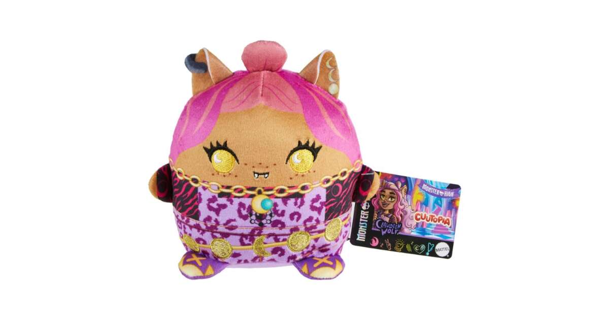 Mattel Monster High Cuutopia plüssfigura - Clawdeen Wolf - 13 cm ...