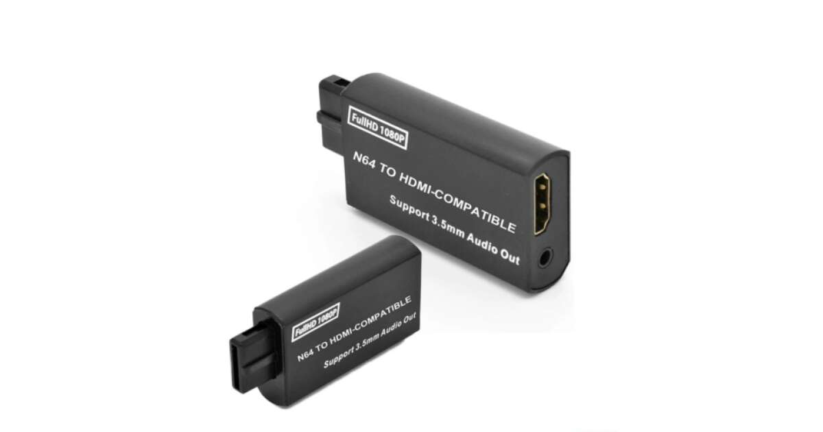 N64 - HDMI átalakító adapter, N64/SNES/NGC játékkonzol adapter | Pepita.hu