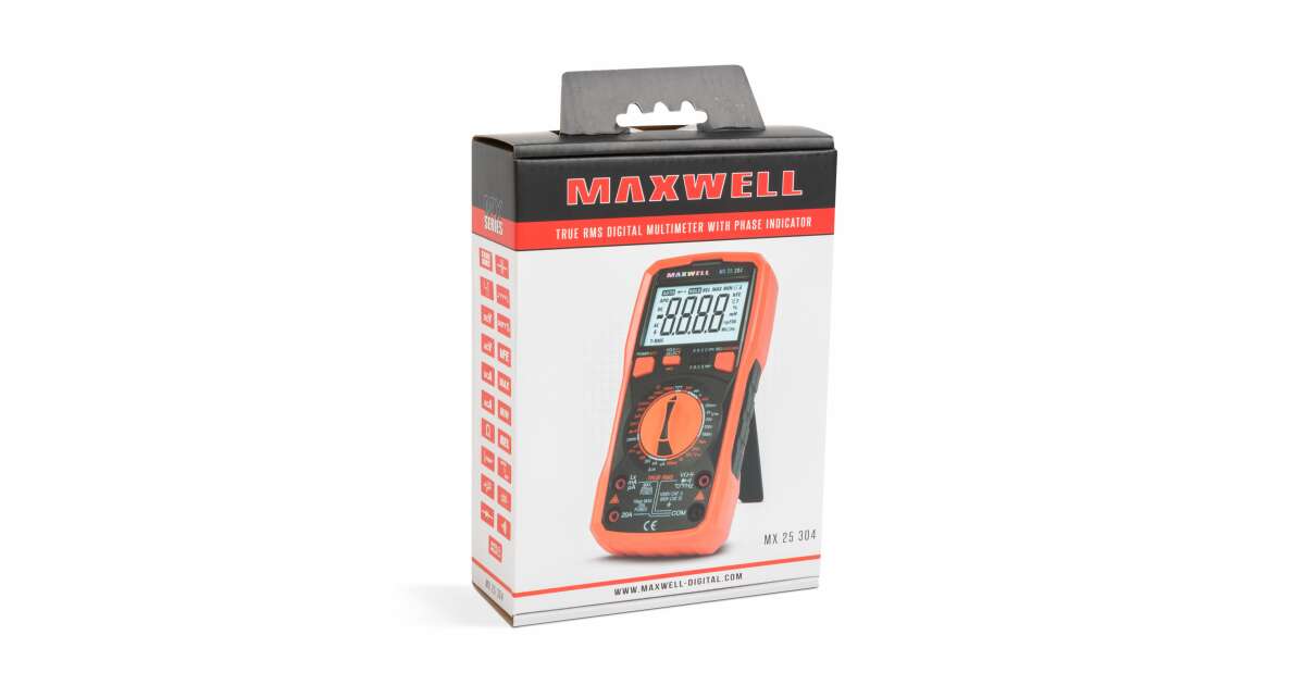 Maxwell 25304 professzionális multiméter,indukció, kapacitás ...