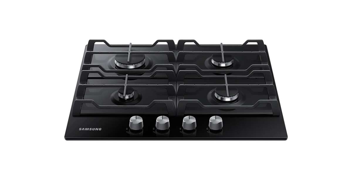 Samsung NA64H3010AK/01, 8300W, 4 Zóna, Beépíthető, Üveg, Fekete gáz ...