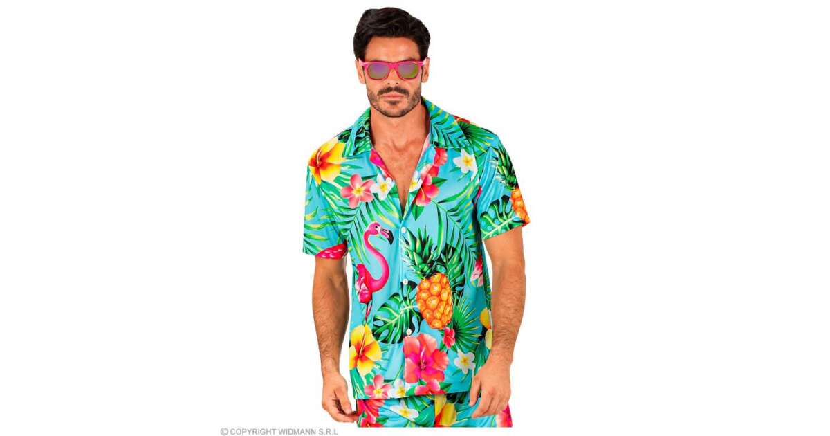 Nyári partira trópusi mintás ing férfi jelmez XXL-es méretben | Pepita.hu