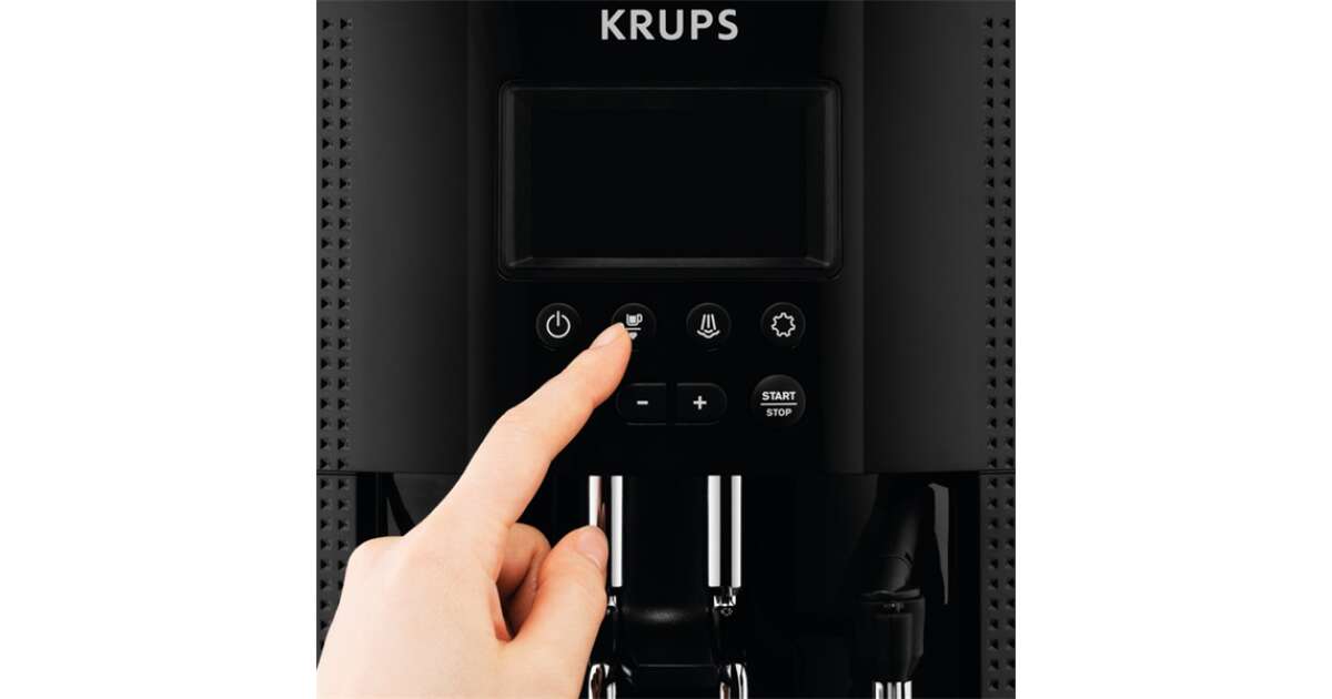 Krups EA816570 Essential piros automata eszpresszó kávéfőző tejtartóval ...